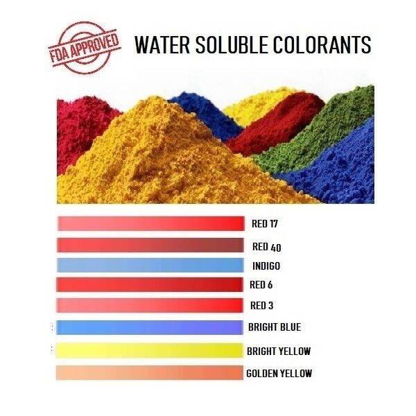 PURE Water soluble colorants F D & C DIY Lip Colorants cosmetics ...