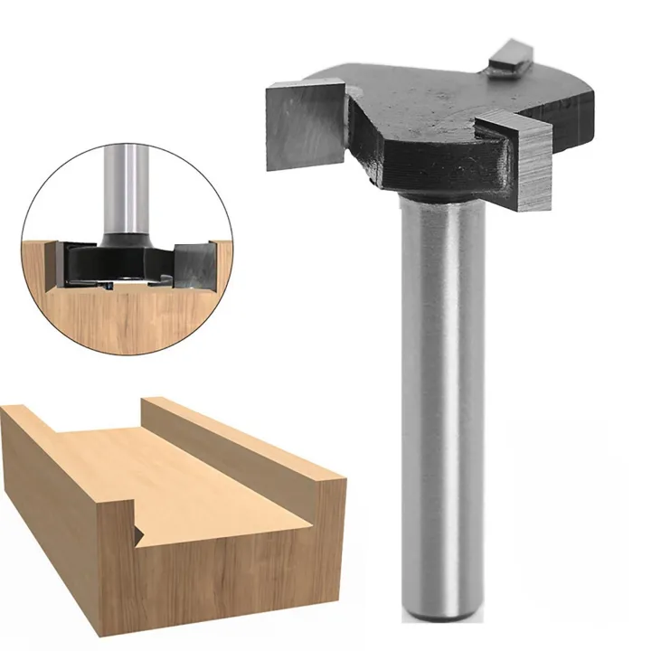 chiwanji Carbide Slab Flattening Router Bit Fixed Blades 1/4 inch 6mm ...