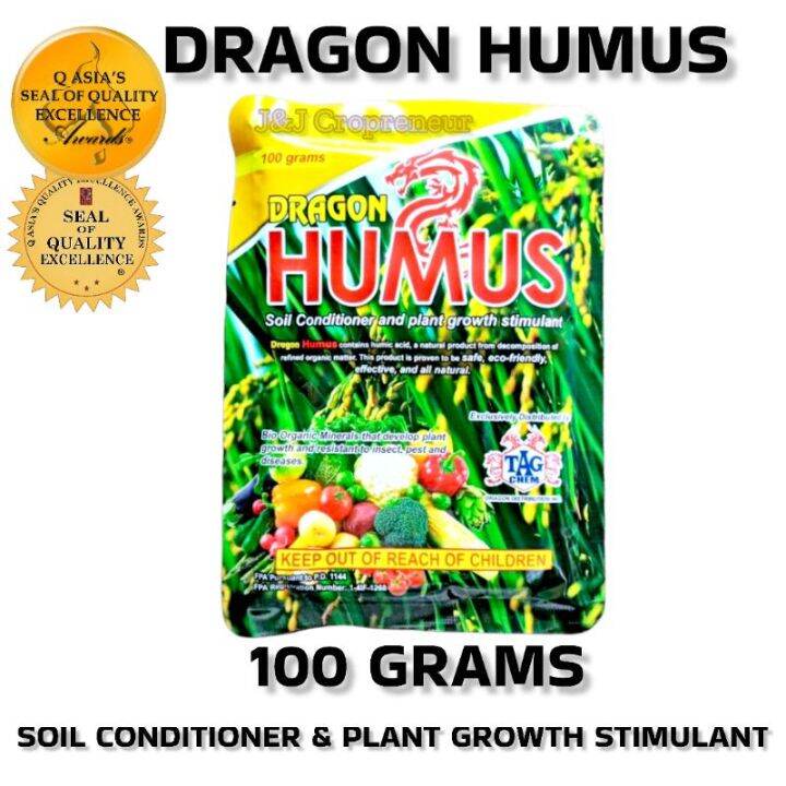 DRAGON HUMUS 100GRAMS SOIL CONDITIONER AND PLANT GROWTH STIMULANT ...