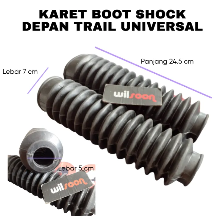 Karet Shock Shockbreaker Boot / Karet Spiral Trail Bebek Matic Hitam ...