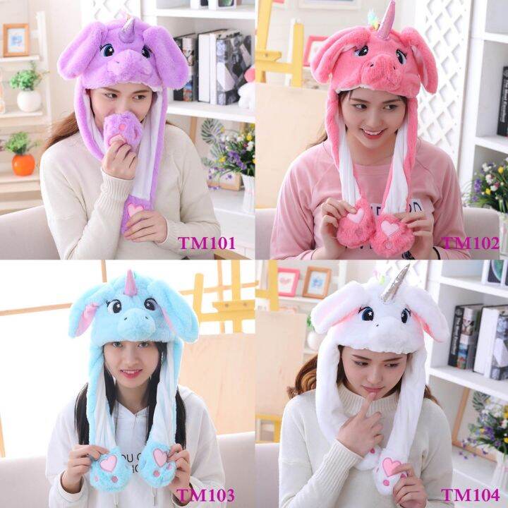 LED move hat, LED rabbit hat, Bunny topi, topi Unicorn, Pikachu, Rabbit ...