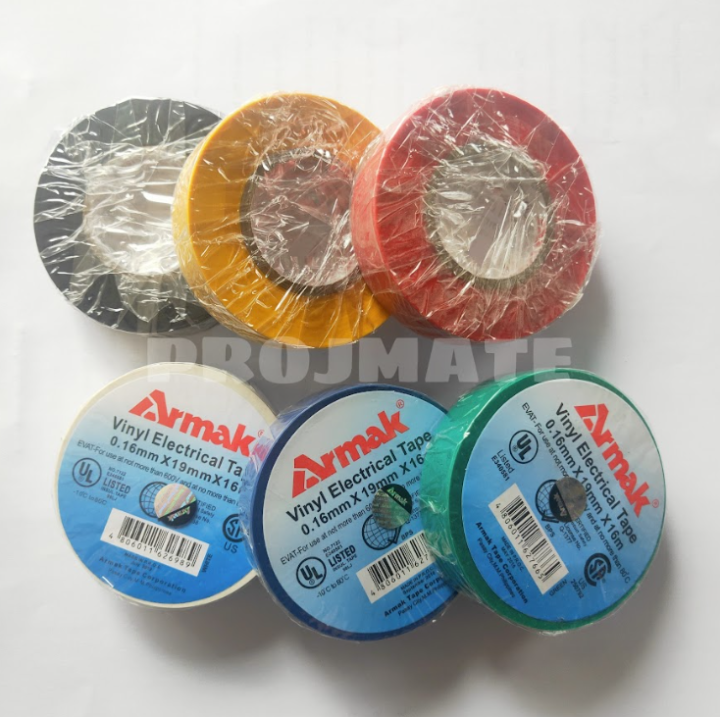 Armak Electrical Tape/Colored Electrical Tape 16metters length | Lazada PH