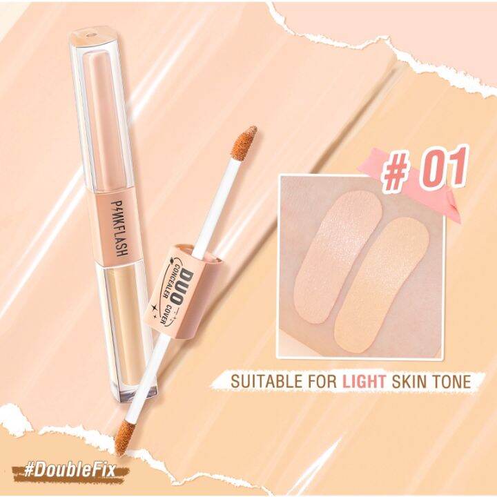 NEW PINKFLASH Double Fix 2-in-1 Dual-Shade Concealer Full Coverage ...