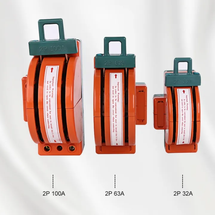 Two-phase household 220 v knife switch 2 p 32 a two-way double power ...