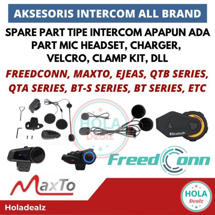 AKSESORIS INTERCOM SPARE PART INTERCOM MIC SPEAKER CLAMP KIT VELCRO ALL ...
