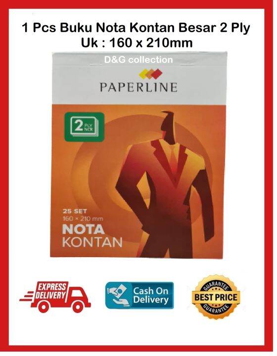BUKU NOTA KONTAN B2 NCR PAPERLINE / NOTA BESAR 2PLY | Lazada Indonesia
