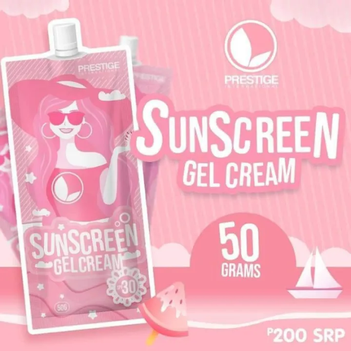 【Hot Stock】 prestige sunblock gel cream 50g | Lazada PH