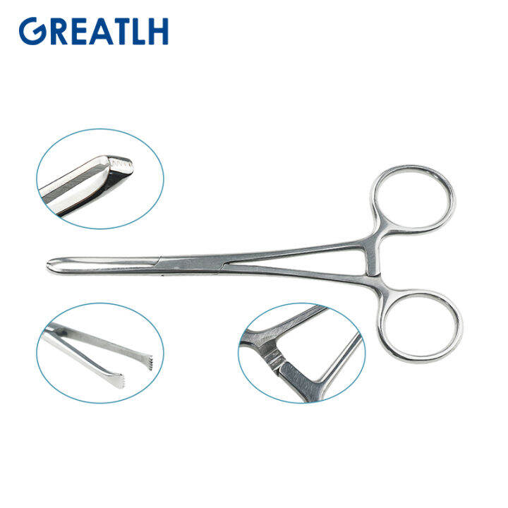 Sandi Tissue Pliers Stainless Steel Alice Forceps Rat Tooth Pliers Grip ...