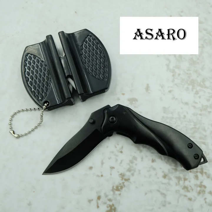 ASARO NB014+AC001 Folding knife มีดพับพกพา มีดติดรถ มีดกระเป๋า มีดพกพา มีดเดินป่าเล็ก 2CR13 ขนาด ...