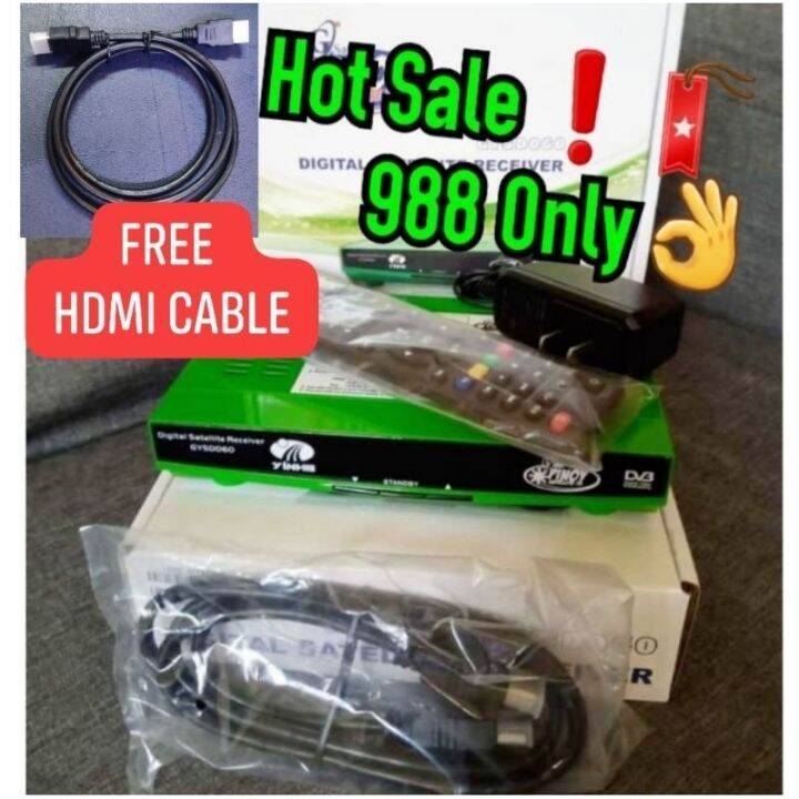 Gsat Pinoy Satellite Receiver Box W/1mos.load free plan 99 | Lazada PH