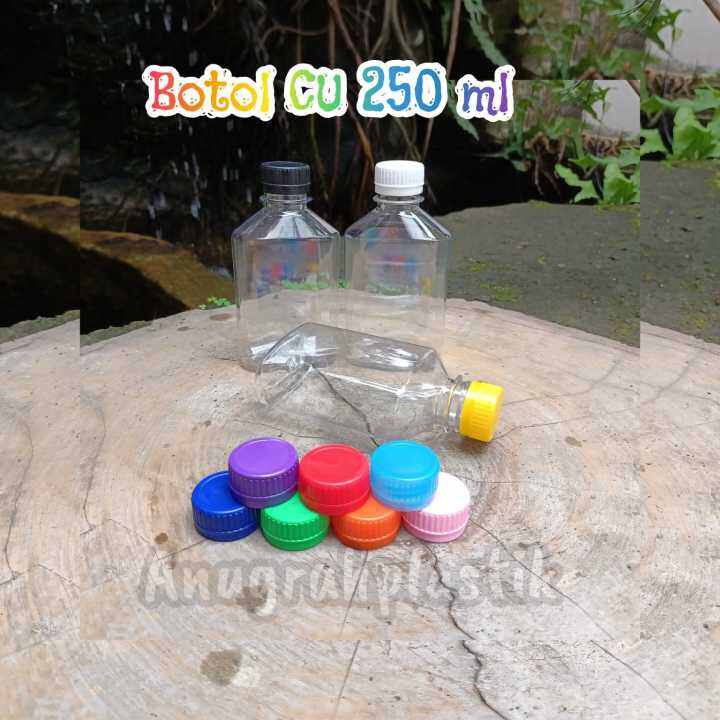 Botol Plastik CU 250 ml PET / Botol Gepeng 250 ml PER 10 PCS | Lazada ...