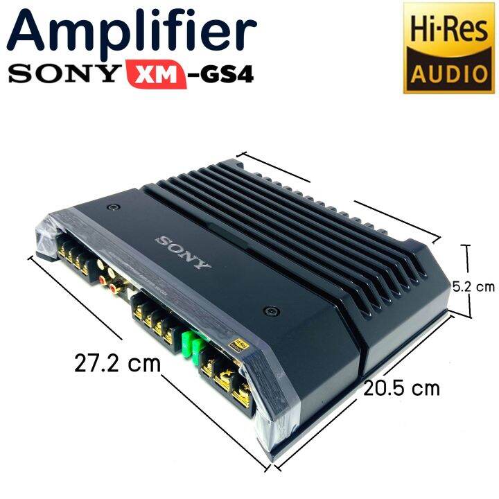 สินค้าแนะนำ!! แอมป์รถยนต์ ตัวท้อป SONY XM-GS4 Hi-Res AUDIO NEW ...