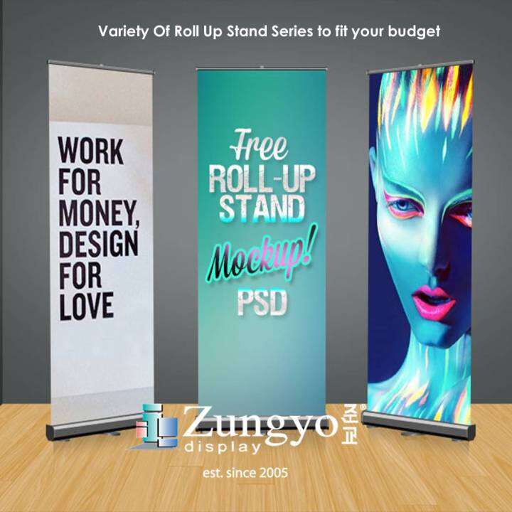 Retractable Roll Up Banner Poster Stand | Lazada