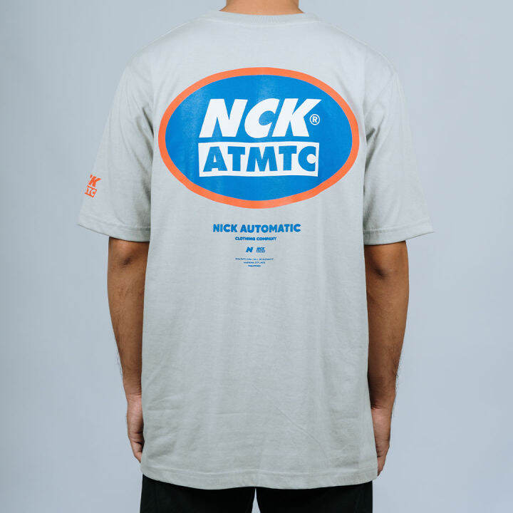 Nick Automatic "Block Badge" Grey T-Shirt | Lazada PH