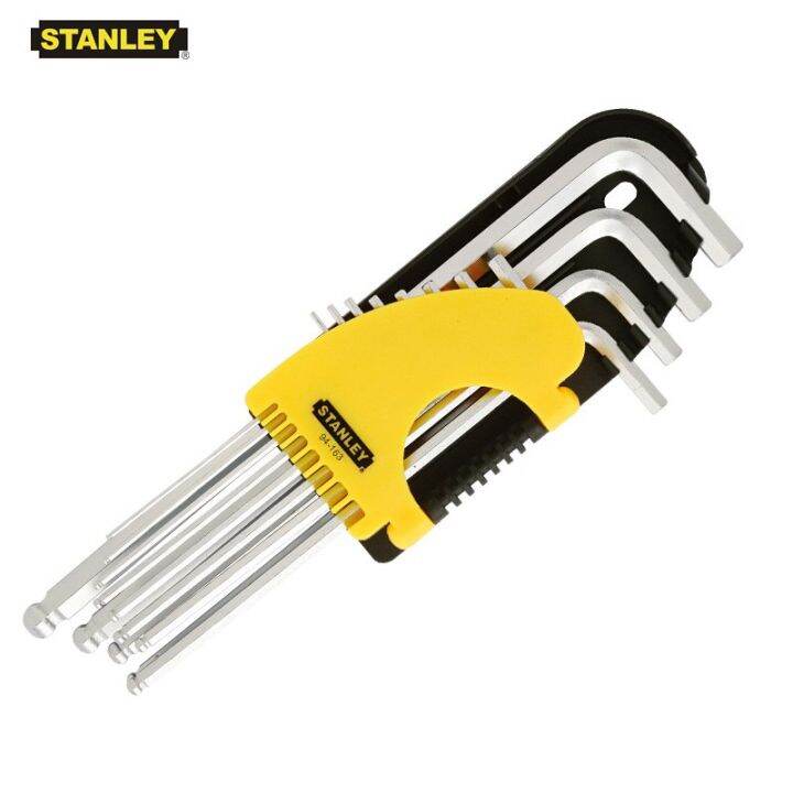 Stanley Imperial Ball End Mini Standard Long Allen Key Set With Holder ...