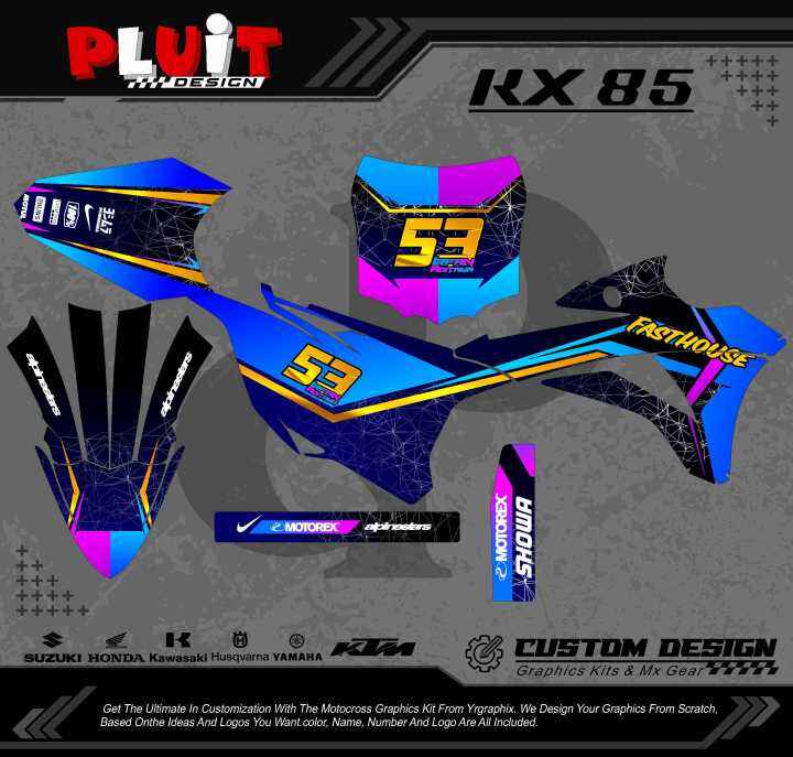 Decal Sticker Striping Variasi Fullbody Cross Trail Bebek Standar GTX ...