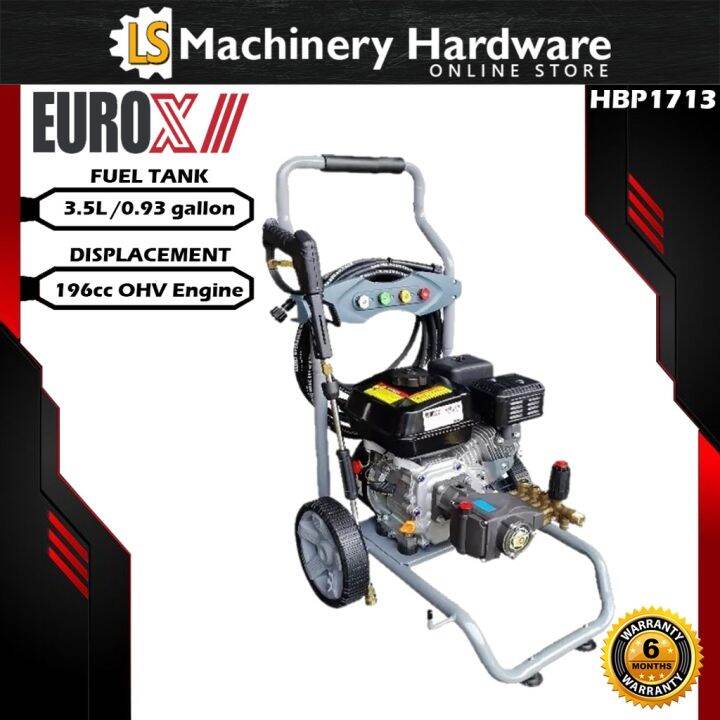 EUROX 6.5HP 170Bar 2450PSI Petrol Engine High Pressure Cleaner HBP1713 - Heavy Duty - 6 Months ...