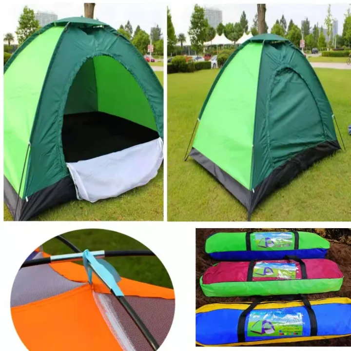 Foldable Plain Camping Tent 2-8 Persons Portable Lightweight Dome Tent ...