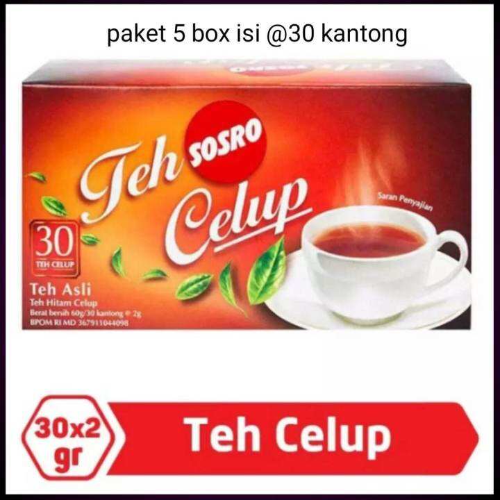 Teh Celup Sosro Kemasan isi 30 Pcs Teh Celup Promo MUrah Kemasan Teh ...
