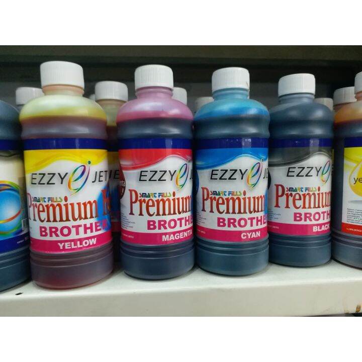 Vo หมึกสี -- หมึกเติมแทงค์ Ezzy jet Brother PREMIUM INK 1000 ML. #ตลับ ...