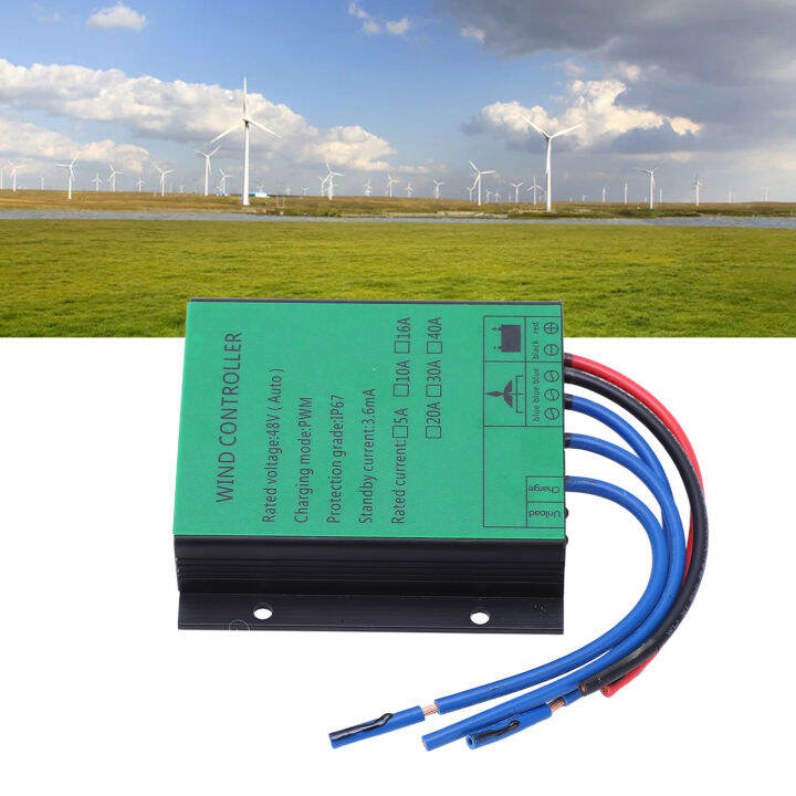 Wind Turbine Generator Controller 1000w Pwm ชาร์จ Ip67 Led แสดงตัวควบคุมกังหันลม 48v Th