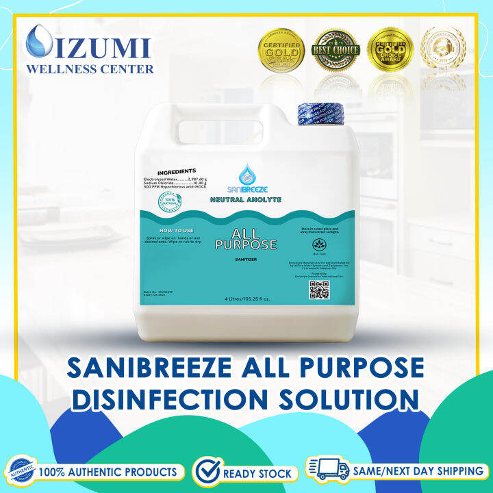 Sanibreeze All Purpose Anolyte Disinfectant 4Liters | Lazada PH