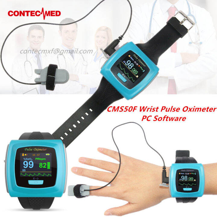 CONTECMED CMS50F Wrist Pulse Oximeter Over night Sleep Study SPO2 ...