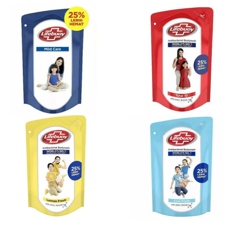 sabun cair lifebuoy 450ml refill lemon fresh warna kuning | Lazada ...