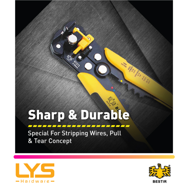 [LYShardware][BESTIR] Universal Automatic Stripping Plier [8 Inch ...