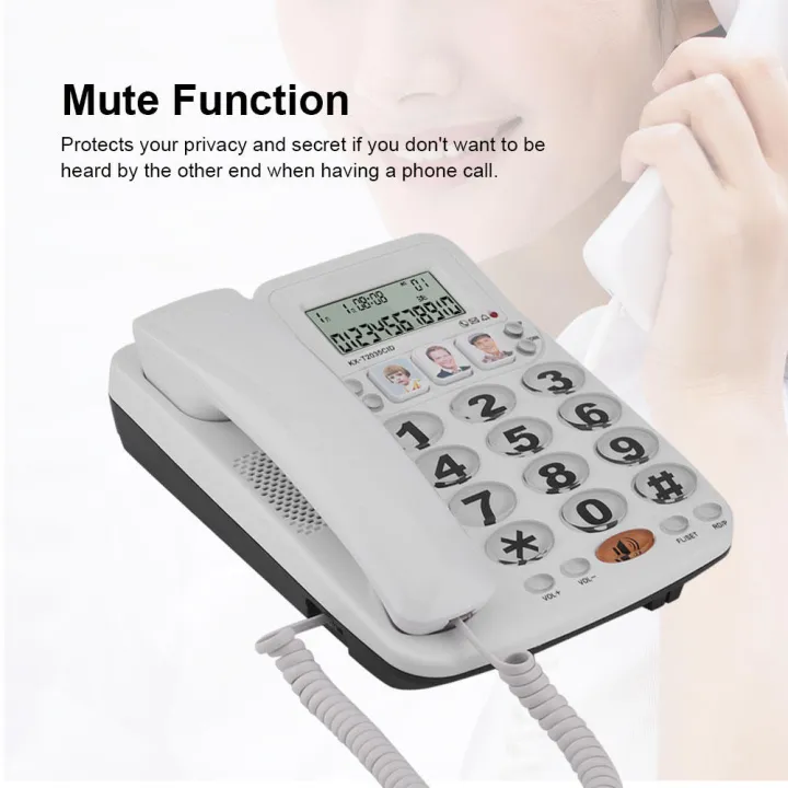 【ลดสุดใจ 】Corded Telephone, Landline Telephone, 2-line for Home Office ...
