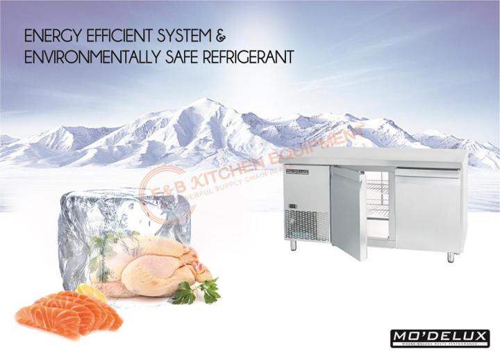 MODELUX 4 Door Pass-thru Counter Freezer Commercial Refrigerator Fridge ...