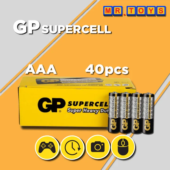 GP SUPERCELL Super Heavy Duty AA 1.5V Battery Batteries 1 BOX ONLY | Lazada
