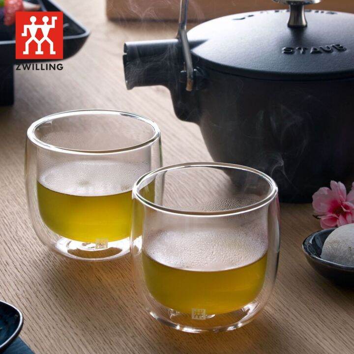 ZWILLING® SORRENTO Borosilicate Double Wall Tea Glasses 240ml, 2-pc Set | Lazada