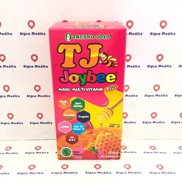 Madu TJ Joybee Rasa Strawberry 100ml - Madu Multivitamin | Lazada Indonesia