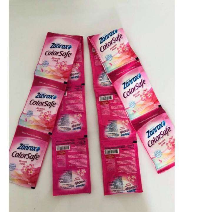 Zonrox Bleach Colorsafe Blossom Fresh 30ml x12 sachet | Lazada PH