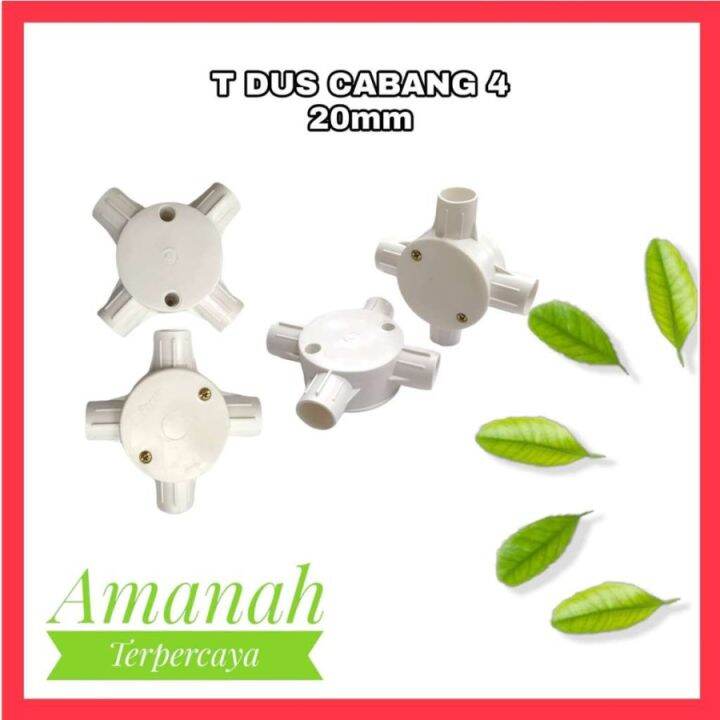 T DUS CABANG 4 TEE DUS 20MM PUTIH | Lazada Indonesia