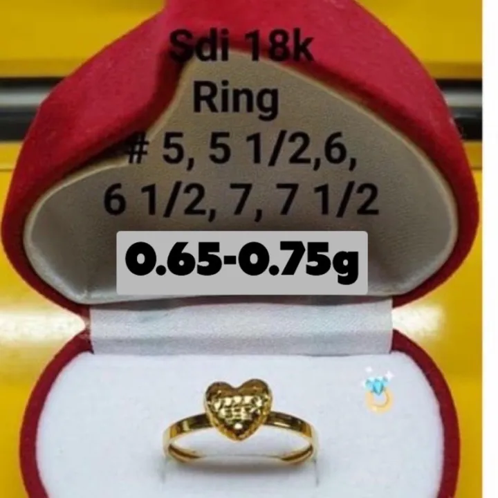 NABLE 18K UDI GOLD Heart RING | Lazada PH