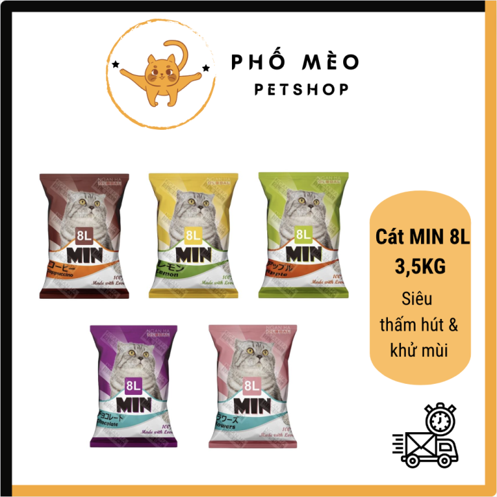 [Bao bì mới] CAT MIN 8L - Cát vệ sinh cho mèo 3,5kg (Nhật Bản) | Lazada.vn
