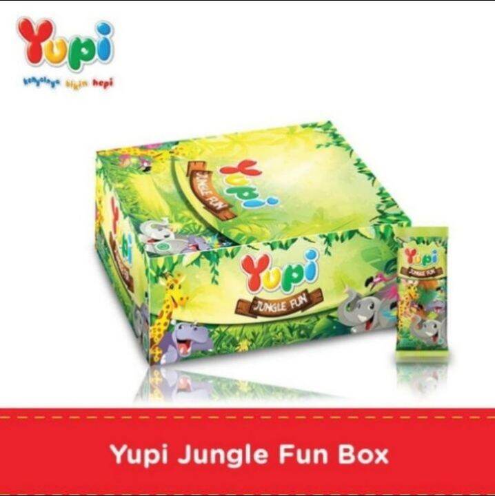 Yupi Jungle fun per box isi 24 pcs | Lazada Indonesia