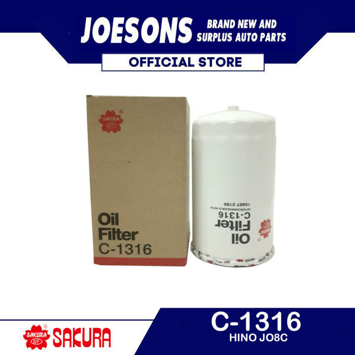 C-1316 OIL FILTER HINO JO8C (SAKURA) | Lazada PH