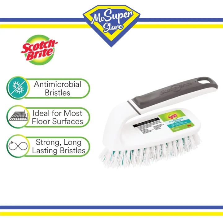 3M Scotch Brite 492 Utility Brush for Bathroom Kitchen Wash Clean Berus ...