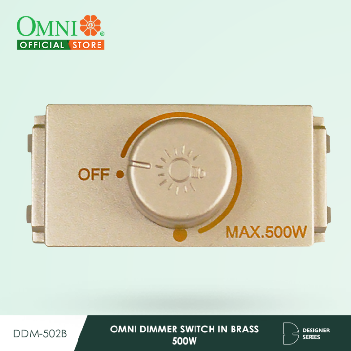 OMNI Dimmer Switch in Brass 500W - DDM-502B | Lazada PH