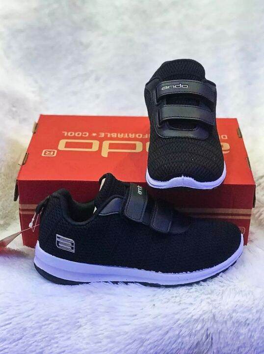 Sepatu Sekolah Anak ANDO JOSIE VELCRO size 29-36 | Lazada Indonesia