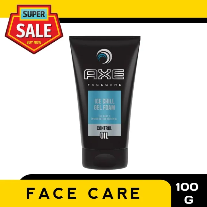 AXE Face Care | Ice Chill Gel Foam | Control Oil | 100G | Lazada PH