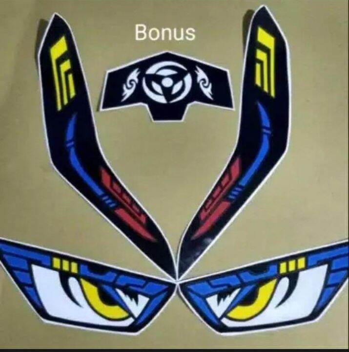 STIKER MATA+ALIS LAMPU MOTOR HONDA VARIO 125/150 TAHUN 2018-2019-2020 ...