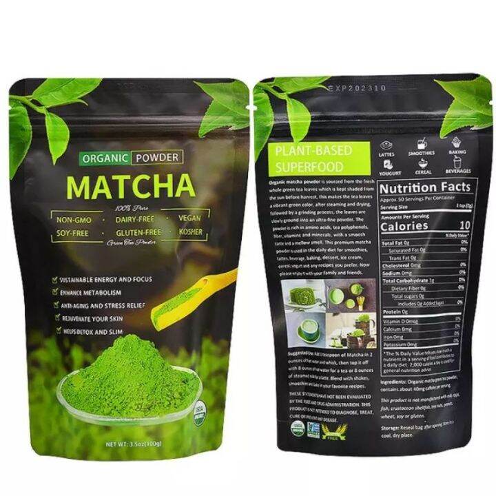 bjnnzf Pure Unsweetened Organic Matcha AAA Grade Ceremonial and Culinary | Lazada PH