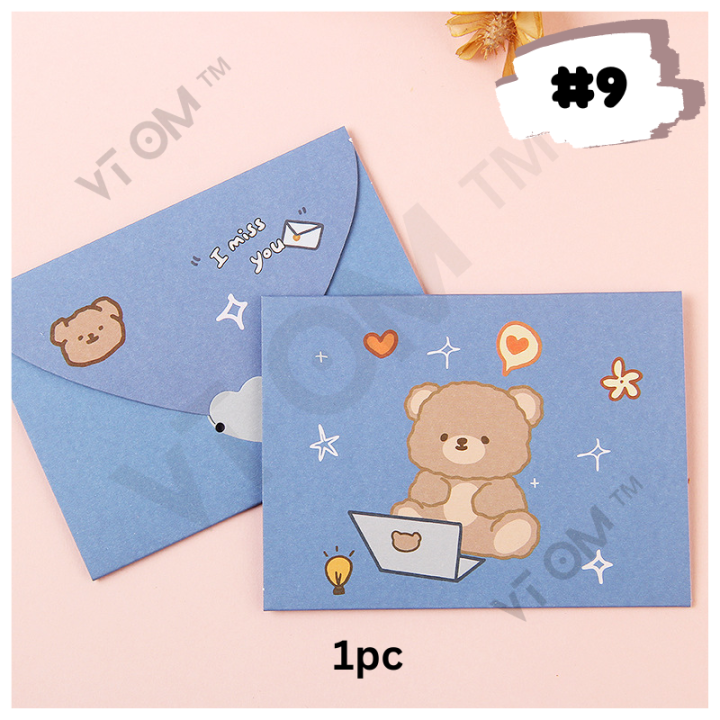VTOM Cute Foldable Wish Card Mini Gift Card Birthday Party Supplies ...