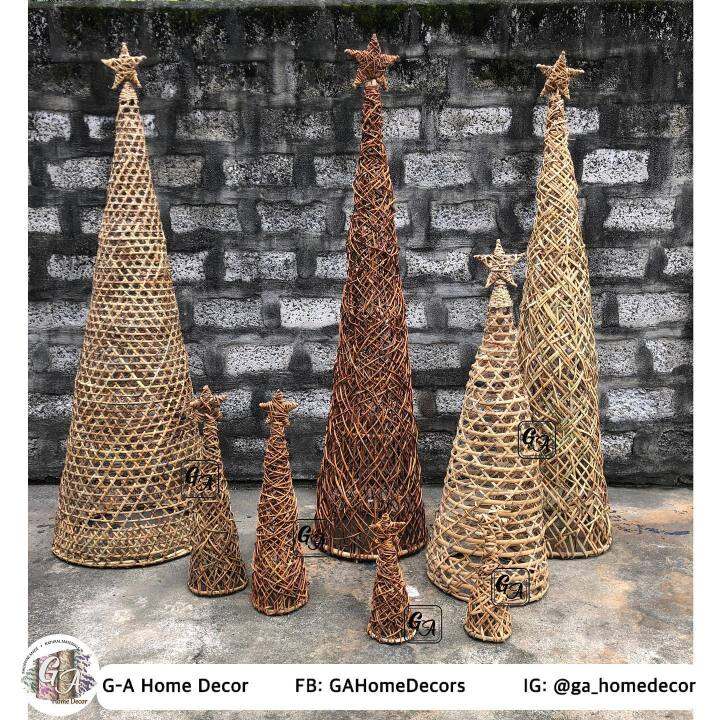 Native Christmas Tree - 3 ft height - Rattan - hagnaya - Natural ...