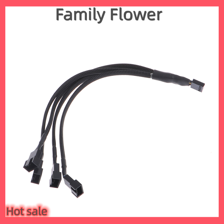 Family Flower Flash Sale PWM Fan Splitter 4pin Adapter Cable 1 to 1 2 3 ...
