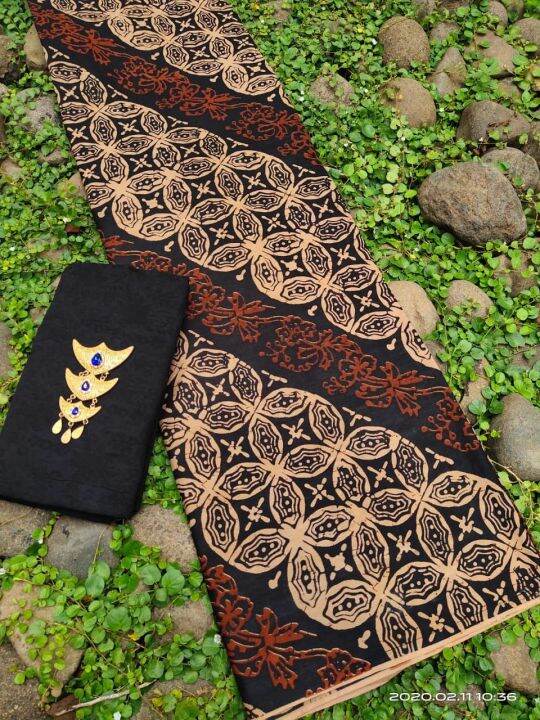 Kain Batik Printing Halus Motif Kawung Jati Kain Meteran Bagus Buat ...